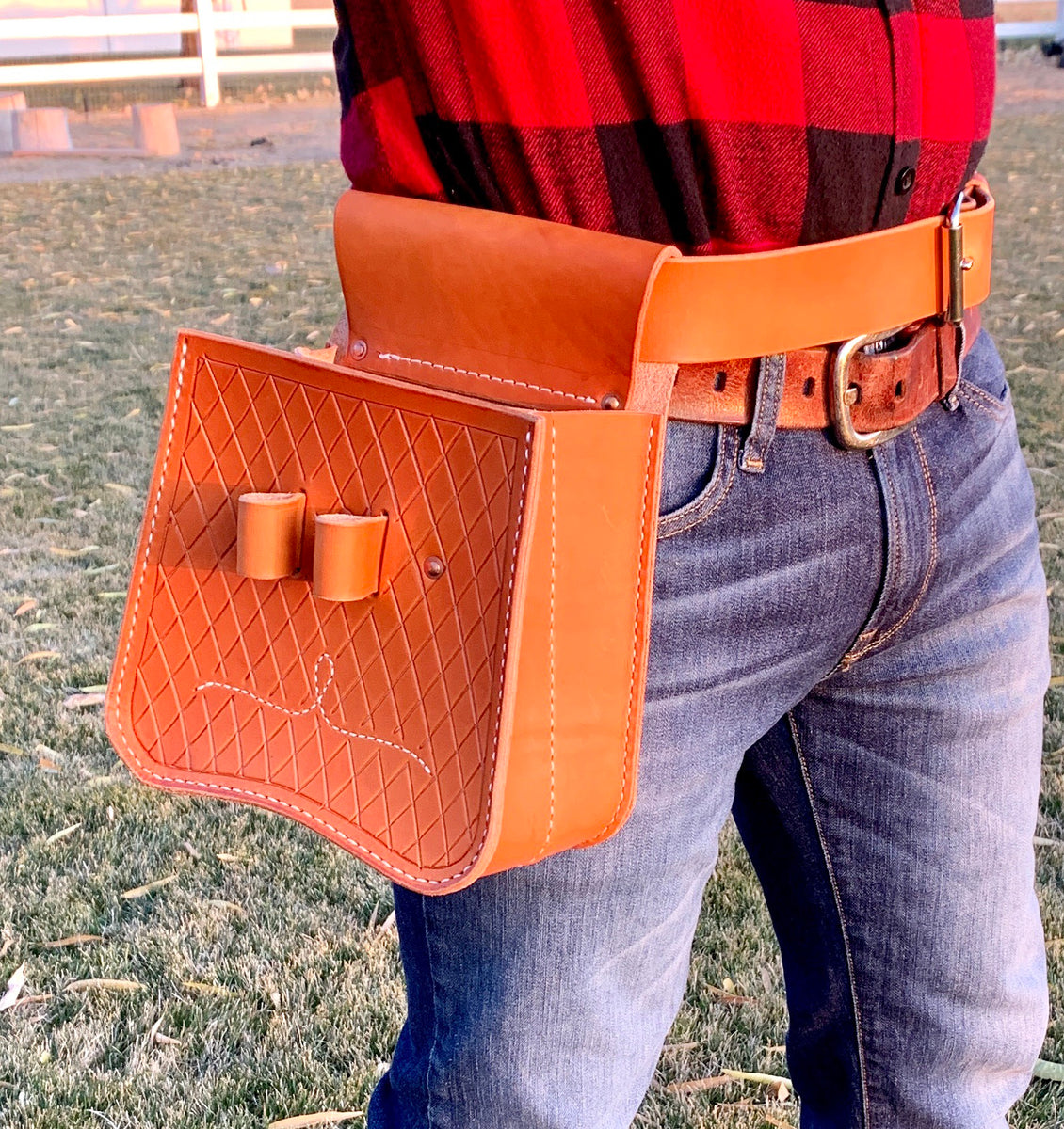 Shotgun Shell Pouch with 1 3/4 in Belt – Lost River Leather